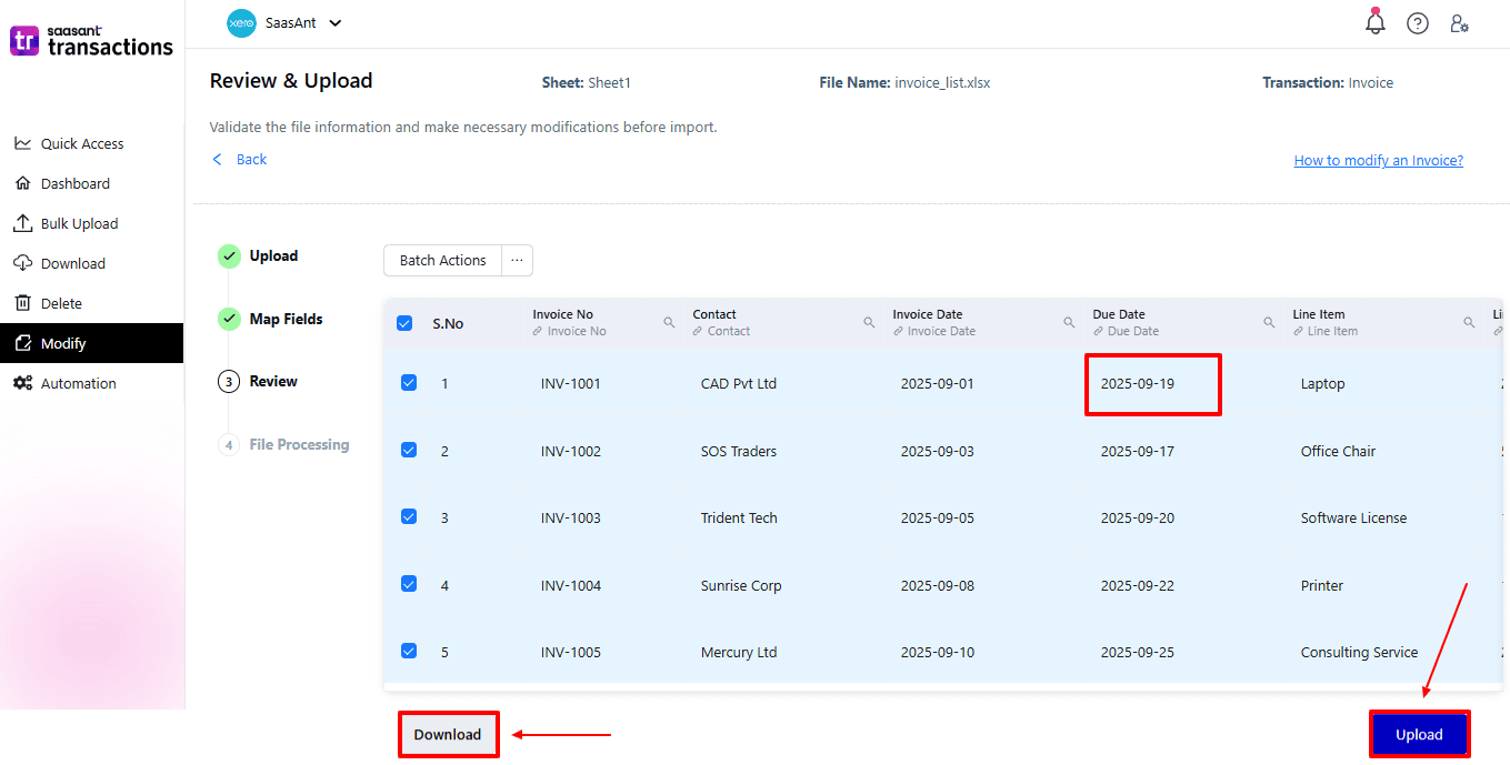 How to Bulk Edit Data in Xero