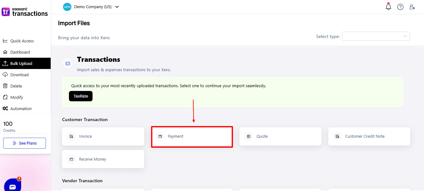 How to Import Payments in Xero