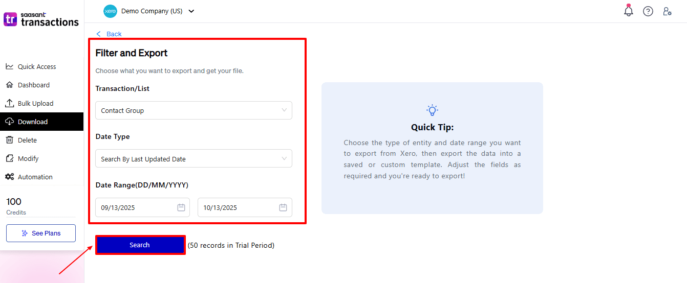 How to Export Contact Groups in Xero