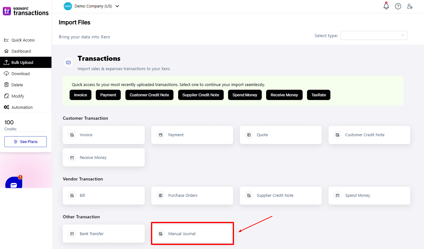 How to Import Journal Entry in Xero