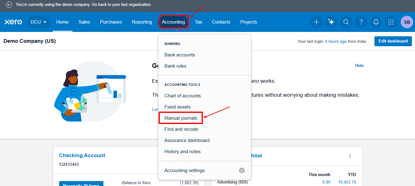 How to Import Journal Entry in Xero