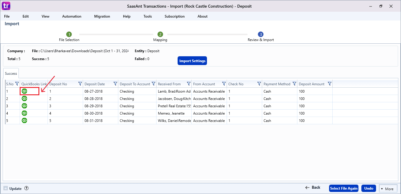 How to Import Deposits in QuickBooks Desktop