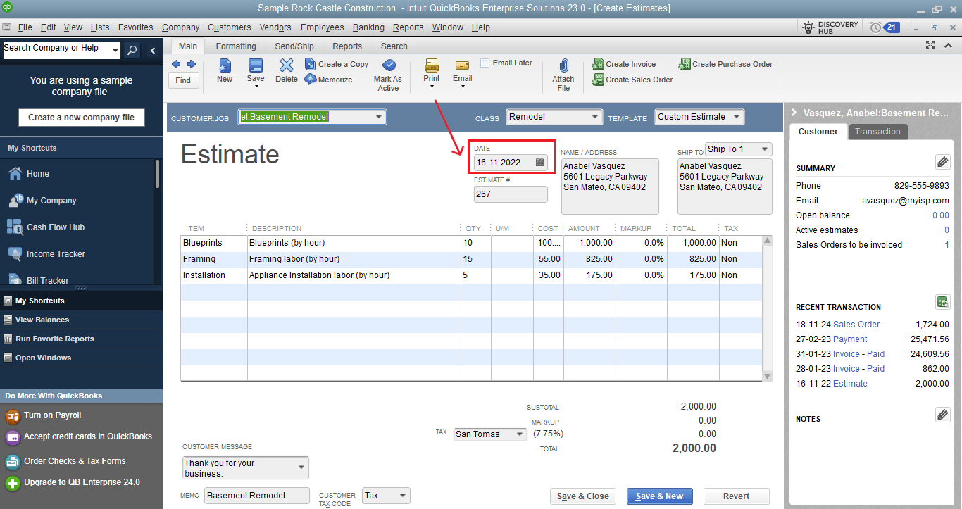 How to Edit Estimates in QuickBooks Desktop