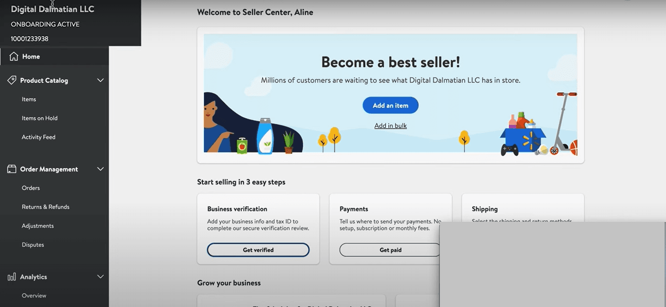 How to create a Walmart Seller Center Account?