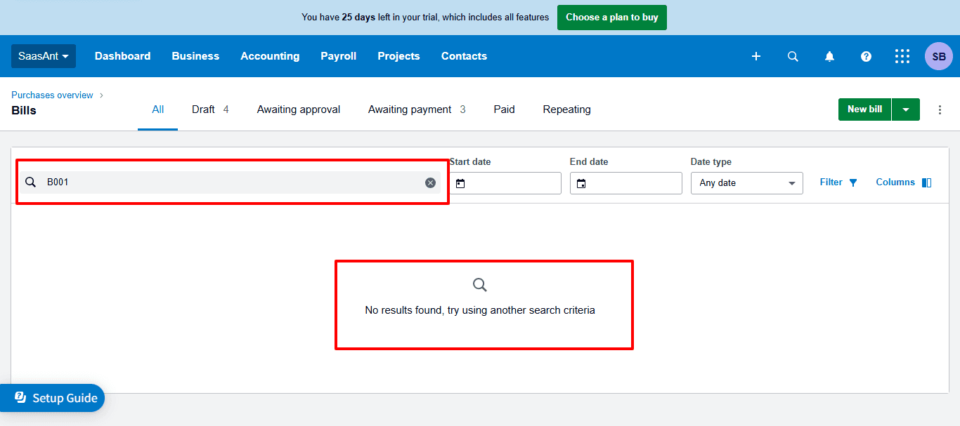 How to Delete Bills in Xero