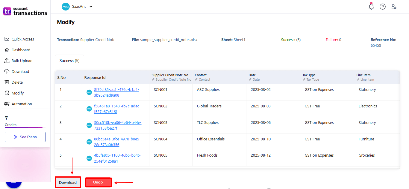 How to Edit Supplier Credit Notes in Xero