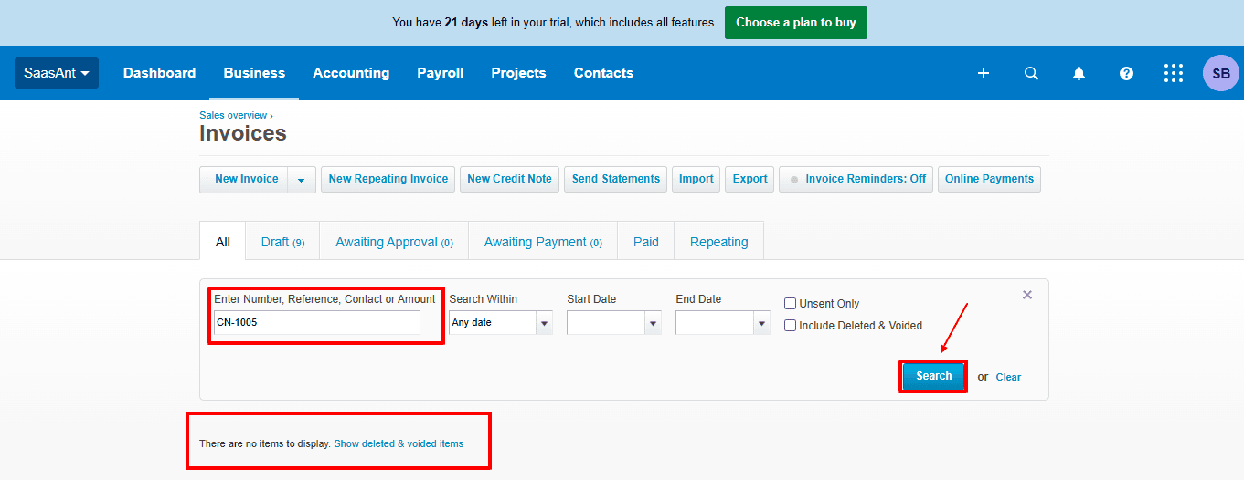 How to Delete Customer Credit Notes in Xero